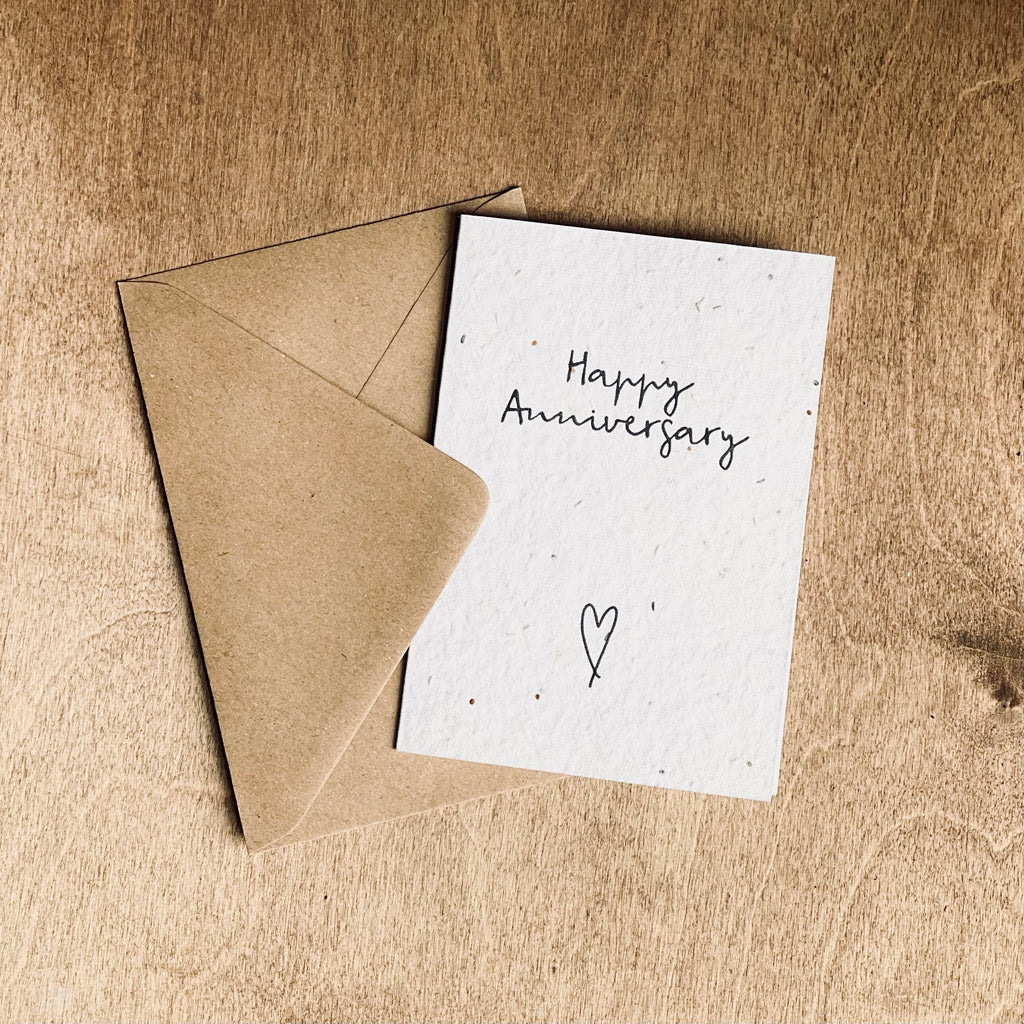 Anniversary Wish Card | Linen & Fonts